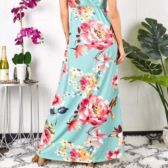 P.S. Kate | Dresses | Floral Maxi Dressmint | Poshmark